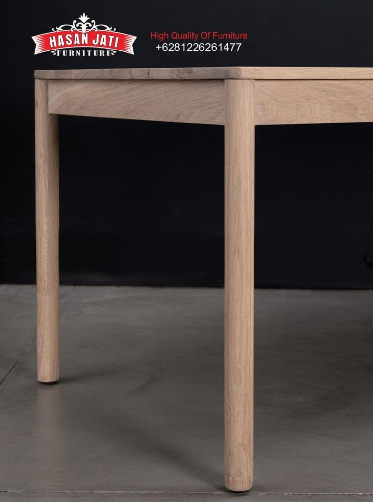 Meja Makan Minimalis Rectangle | Hasan Jati Furniture
